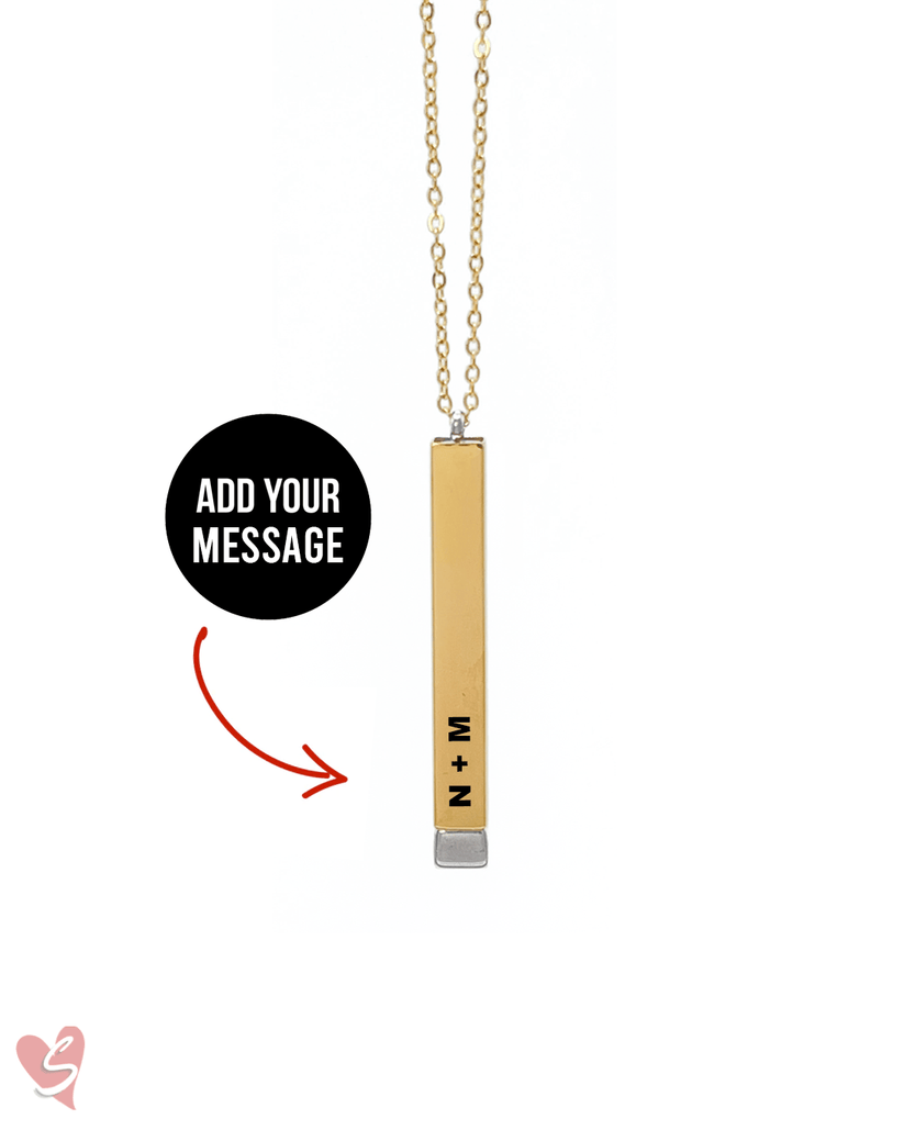 Custom Text Engraved Secret Message Necklace – Soulmate Customs